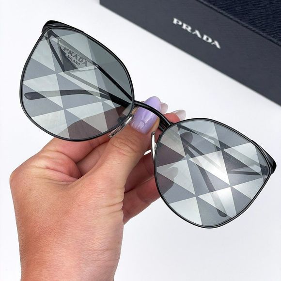 Prada | Accessories | Prada Pr5zsab03t Sunglasses Black Grey Tampo ...